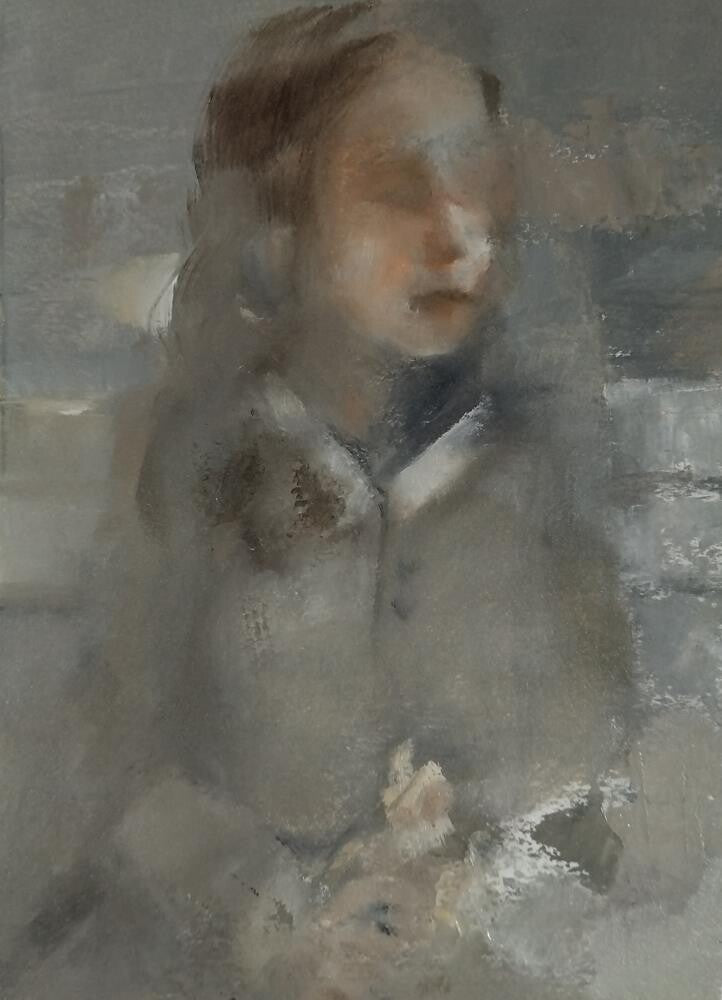 Ann Rudd - Just Thinking (7 x 5)