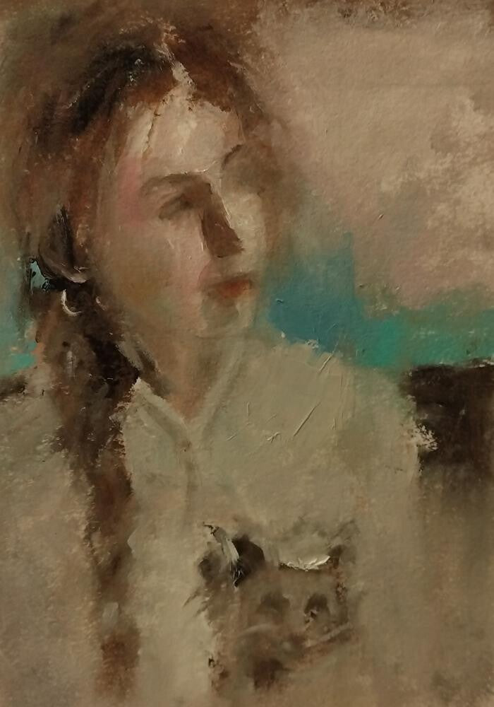 Ann Rudd - Scruffy (7 x 5)